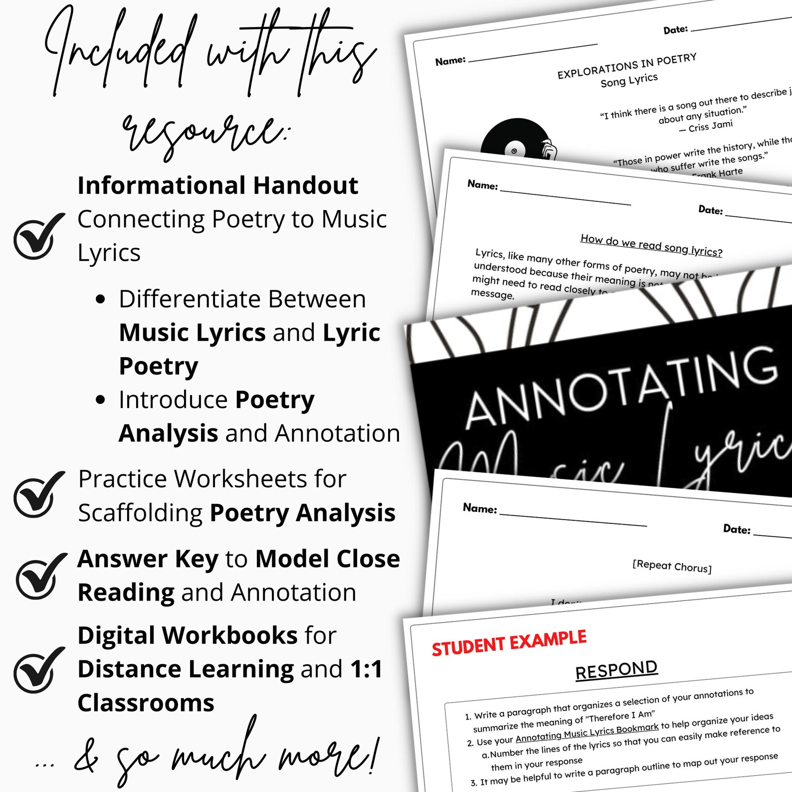 Teaching Poetry Analysis Through Song Lyrics - Introduction to Poetry ...
