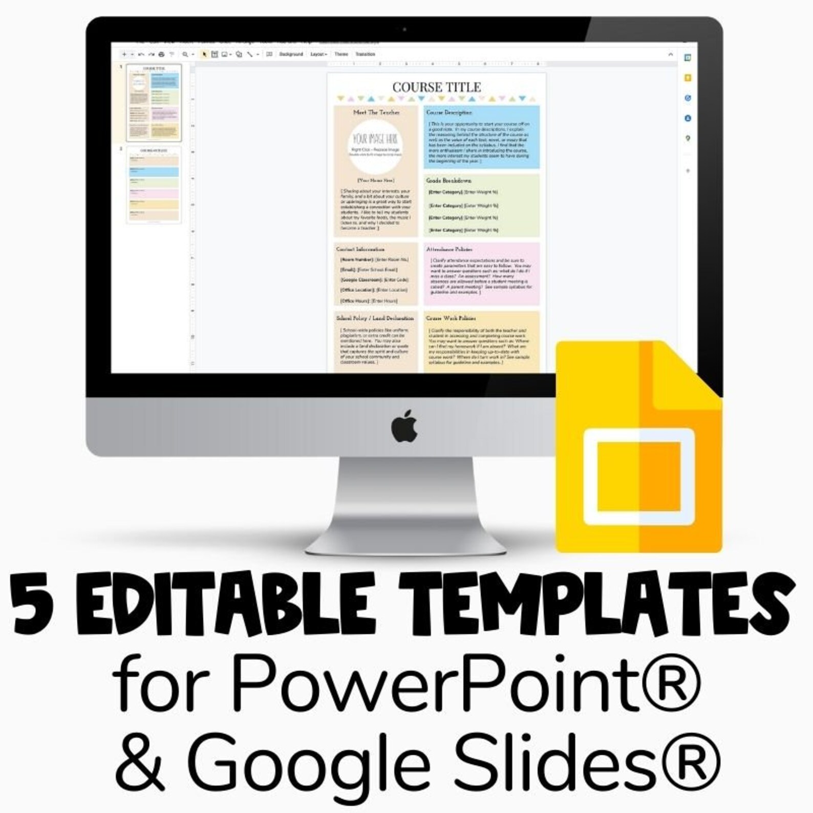 Visual Syllabus Template - 5 Editable Syllabus Templates - Retro Visual ...