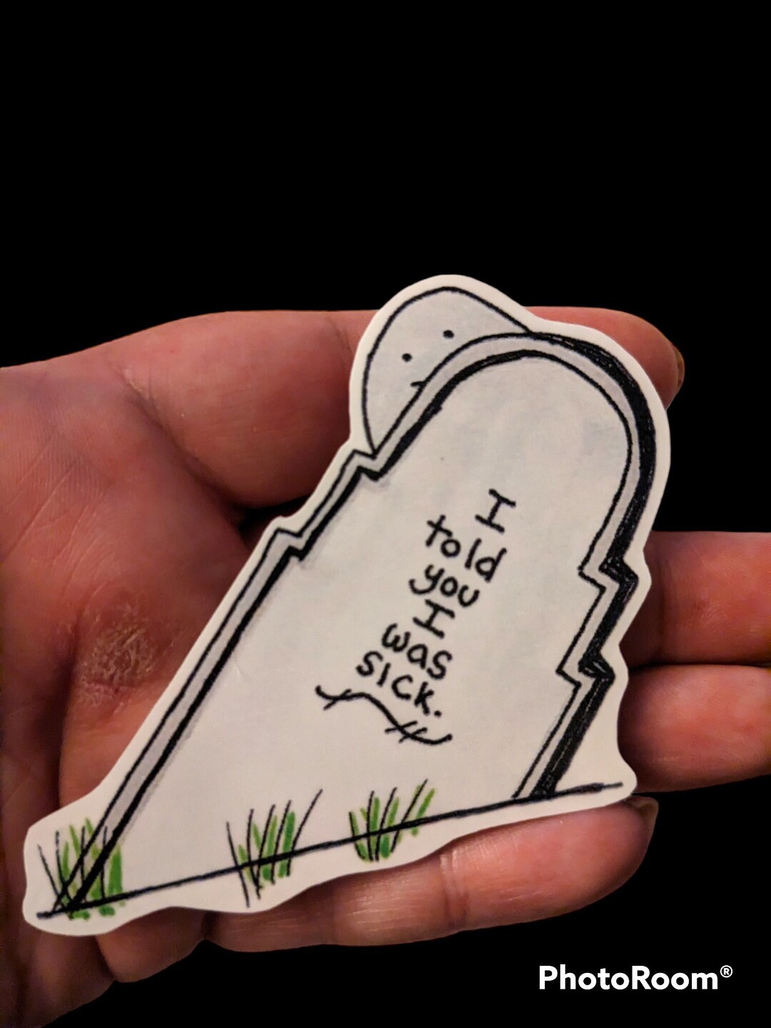 Tombstone Sticker - Dark Comedy - Cemetery Stone - Etsy