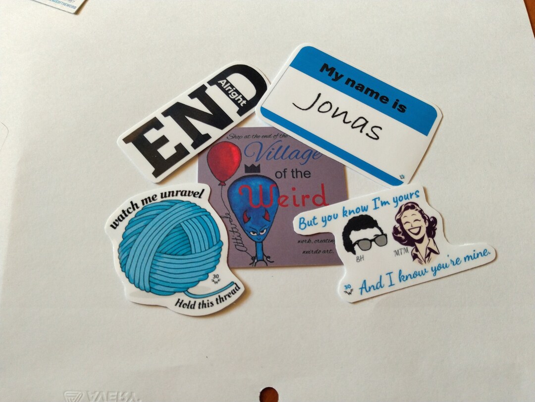 Weezer 4 Sticker Set Blue Album Set Villlage of the Weird - Etsy