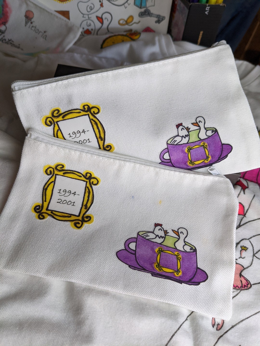Friends Pouch - Chick and Duck - Friendsgiving - I'll Be There for You ...
