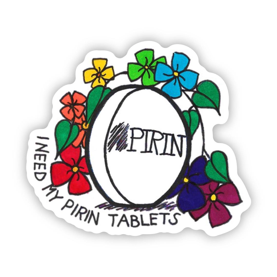 Pirin Tablets - the Birdcage - Pirin Tablets Sticker - Pride Colors - Etsy