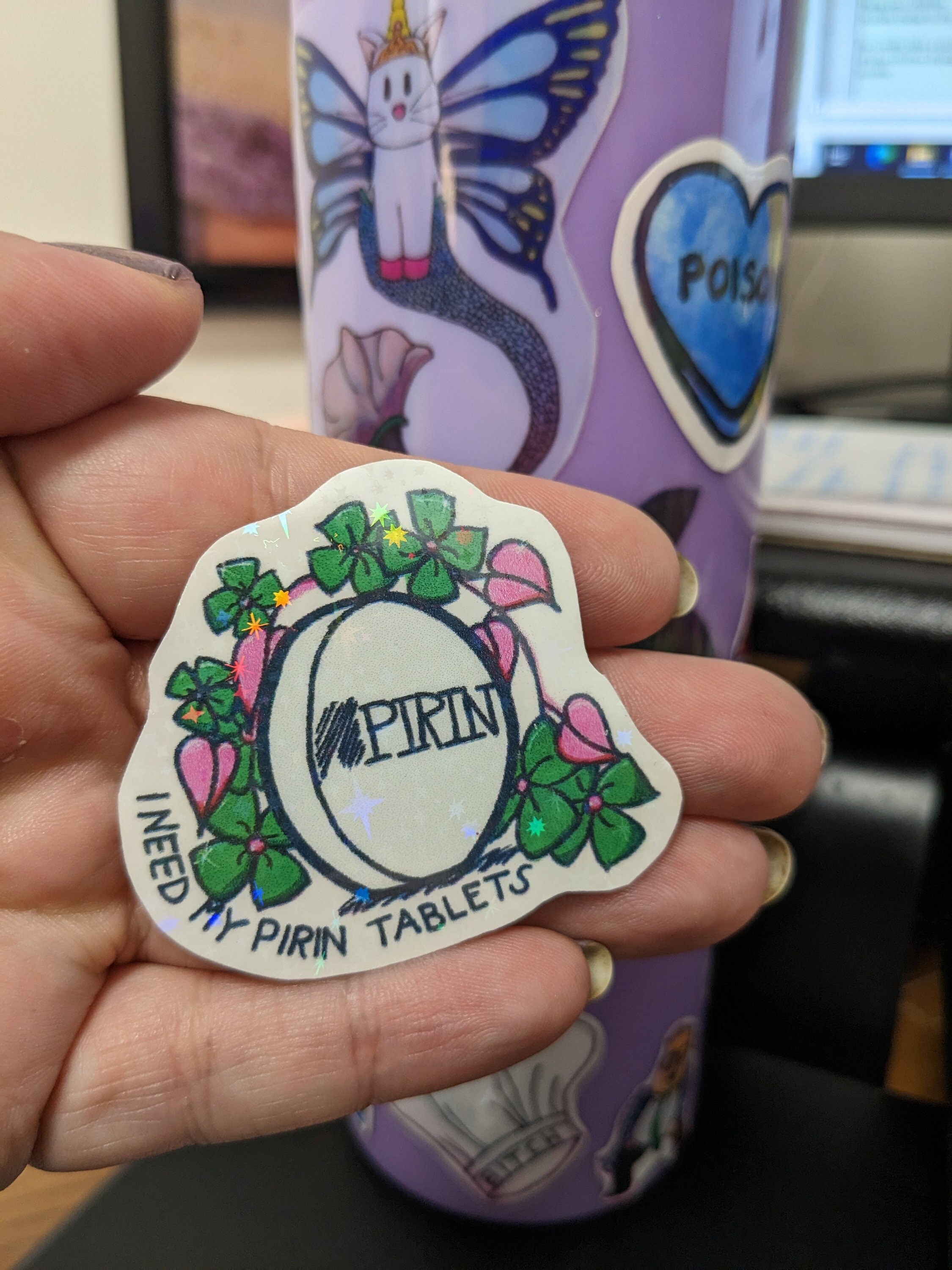 Pirin Tablets the Birdcage Pirin Tablets Sticker Pride Colors - Etsy