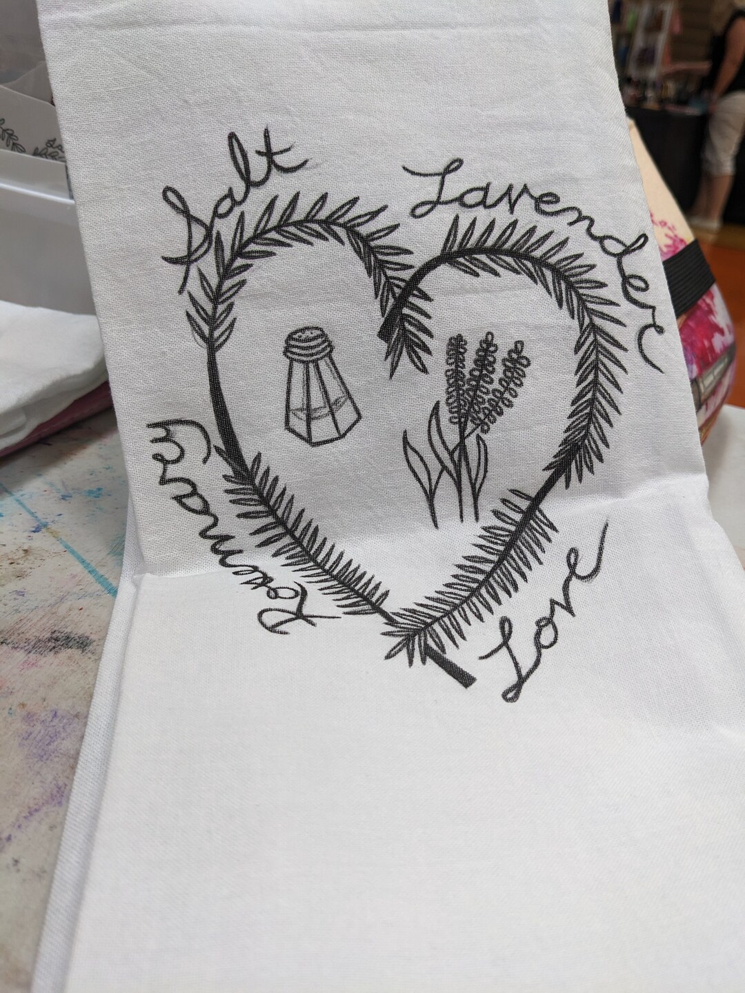 Practical Magic Tea Towel: Rosemary, Salt, Lavender Love - Etsy