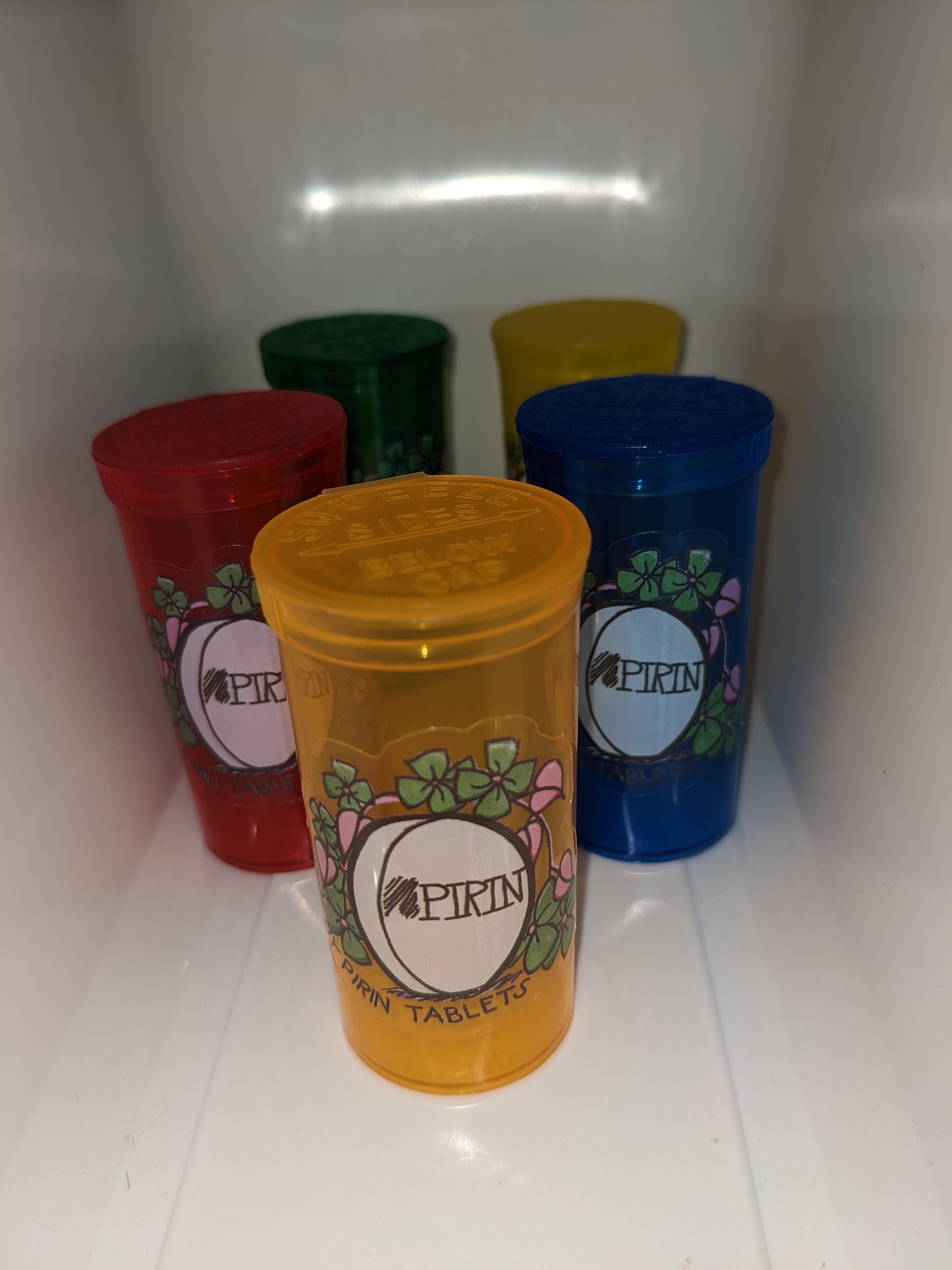 Pirin Tablets Pill Bottle the Birdcage Pirin Tablets - Etsy