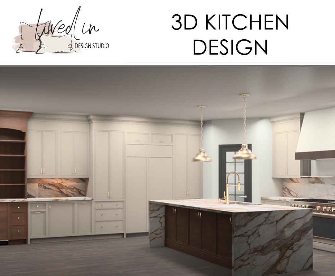 Kitchen 3D Design: Custom Kitchen Design, Cabinetry Design, 3D ...
