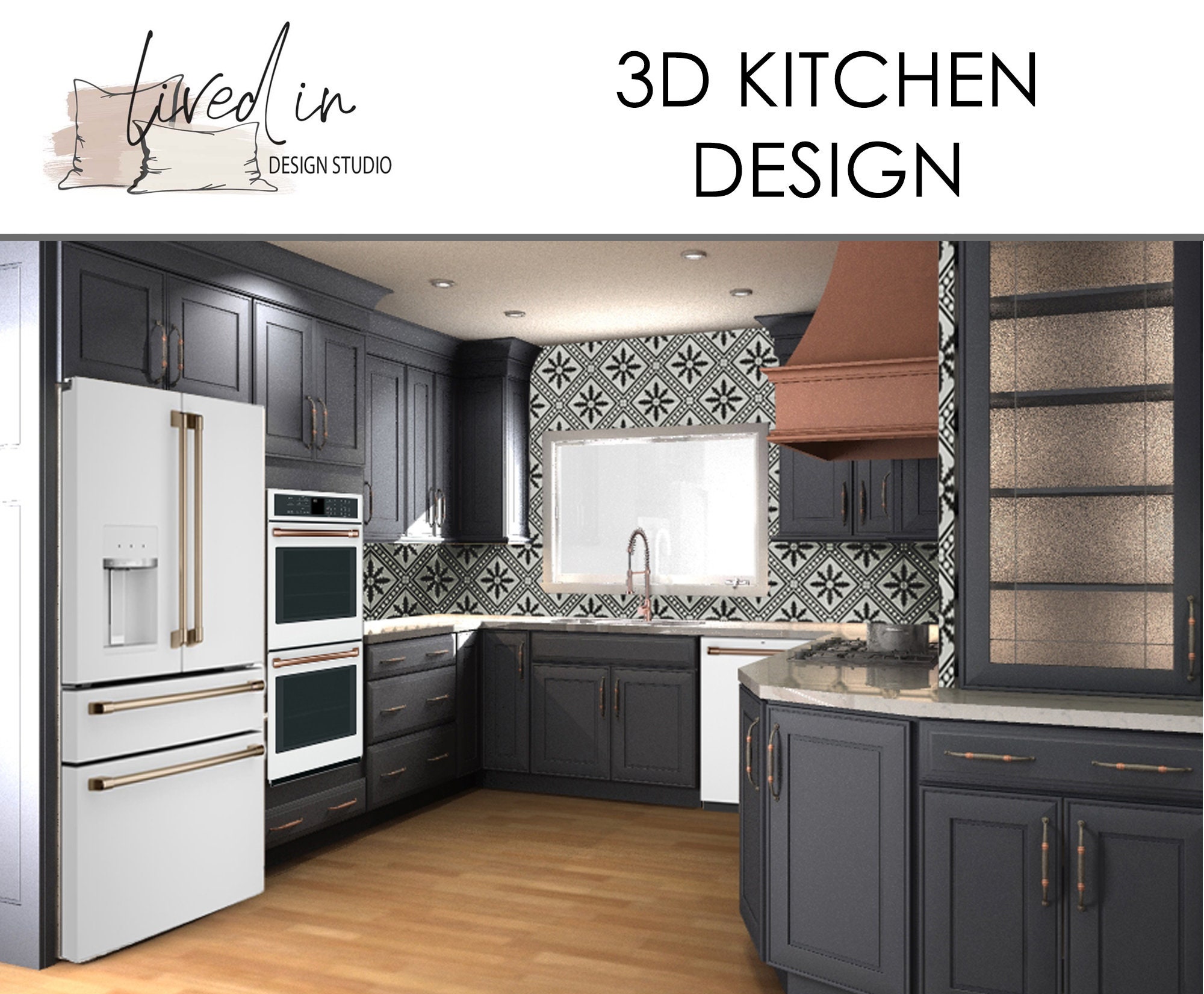 Kitchen 3D Design: Custom Kitchen Design, Cabinetry Design, 3D Rendering, Interior Design - Etsy