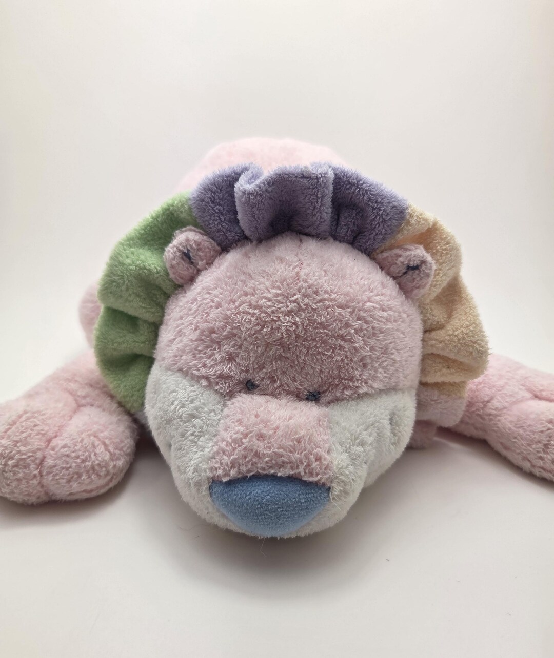 Vintage Baby Ganz Soft Pink Prowling Lion Plush Stuffed Animal, Blue ...