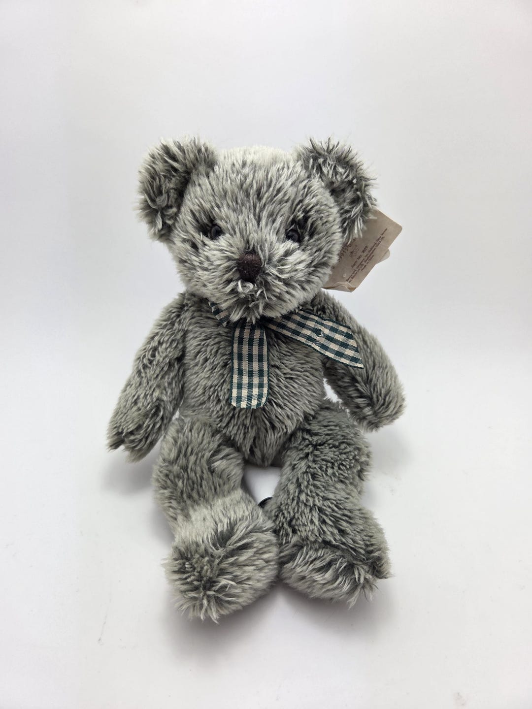 Russ "ashley" Bear Plush Stuffed Animal Bear Plaid Bow, New With Tags ...