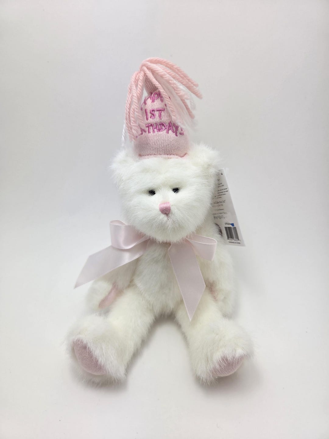 Baby Boyds Bear Collection "happy 1st Birthday" the White Birthday Bear ...