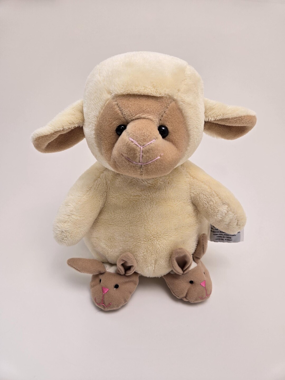 Vintage Russ Lamb Stuffed Animal Plush With Bunny Slippers (10 Inch) - Etsy
