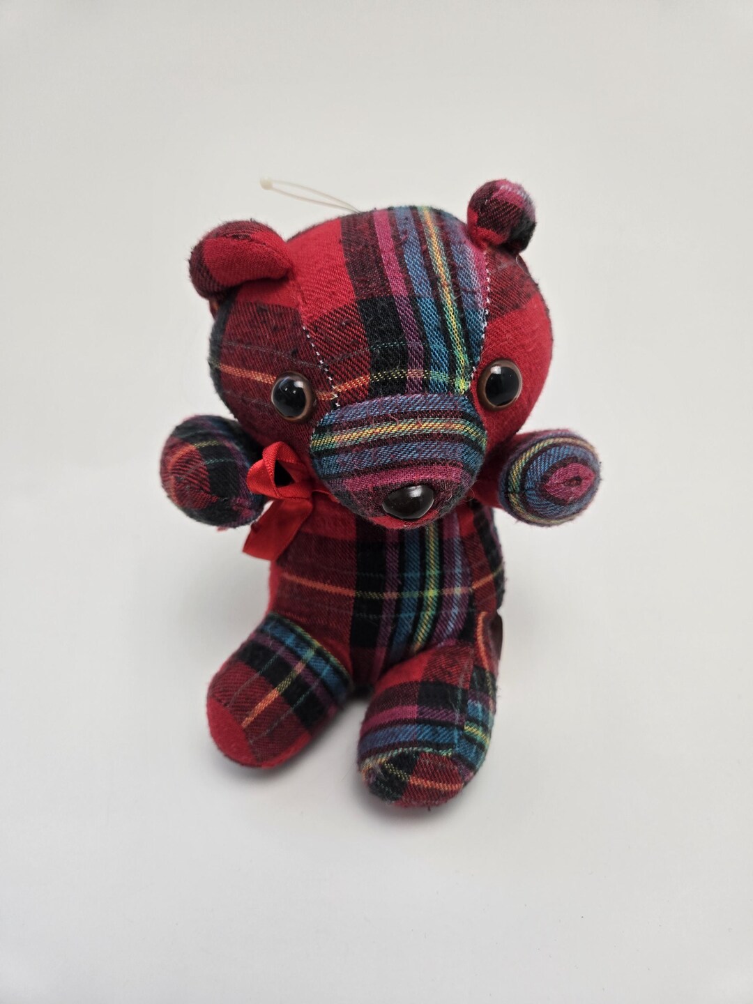 Best Made Toys Red Plaid Teddy Bear Vintage Bear, Vintage Collectible ...