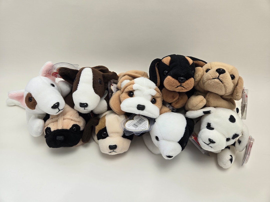 Ty Beanie Baby Dogs - Dog Beanie Babies (6 Inch) Vintage Beanies - Etsy