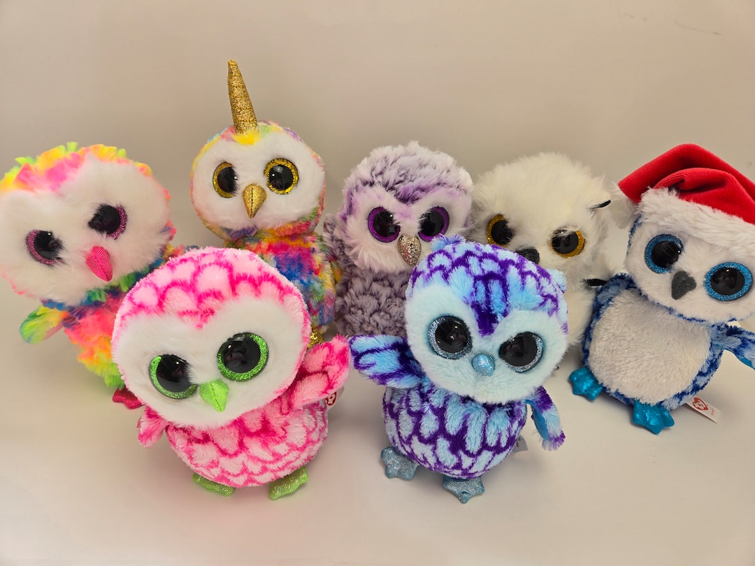 Ty Beanie Boo Owls - Beanie Boos - No Hang Tags (6 Inch) Vintage ...