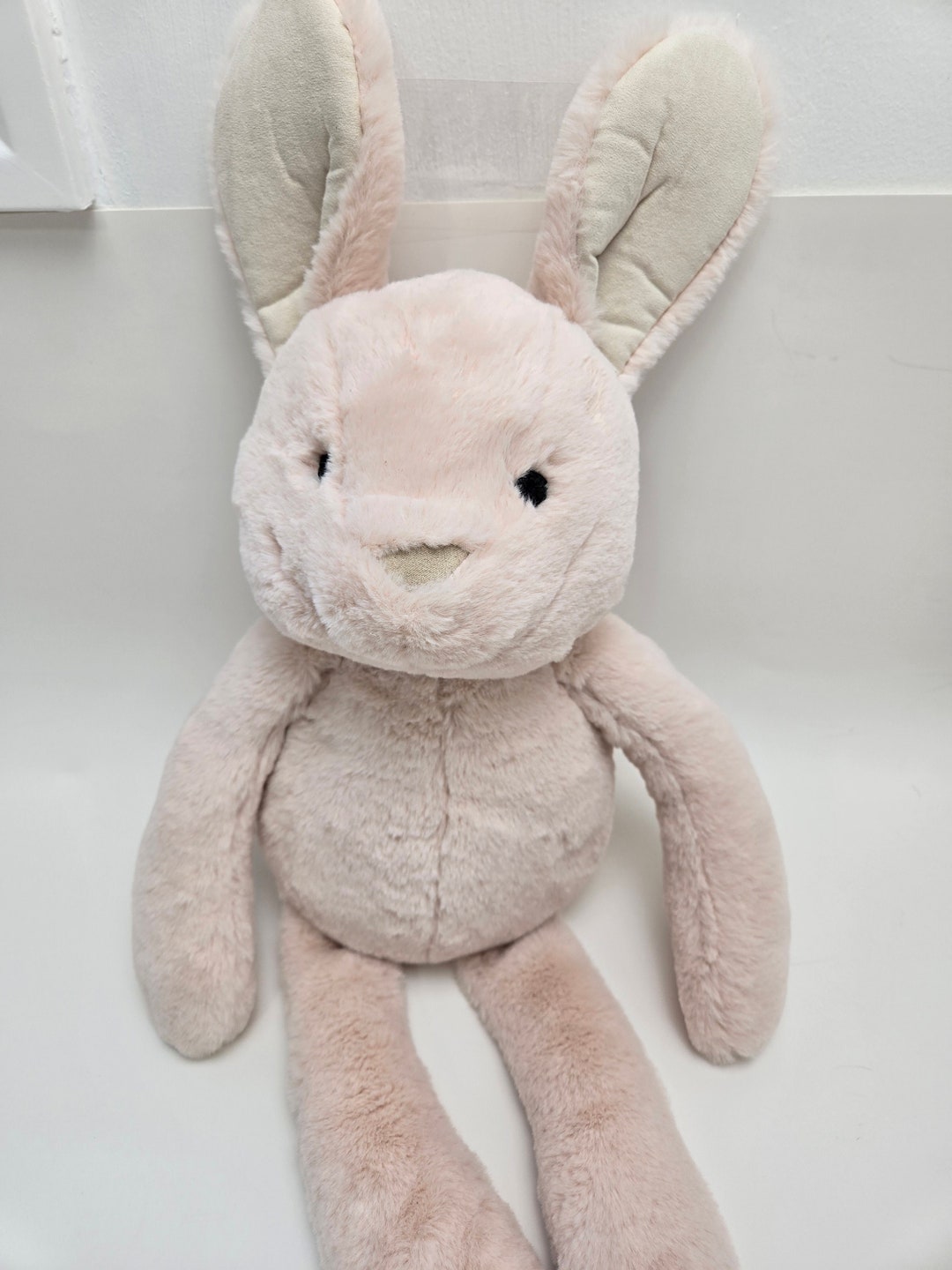 Pottery Barn Large Pink Bunny Plush, Vintage Collectible, New Without ...