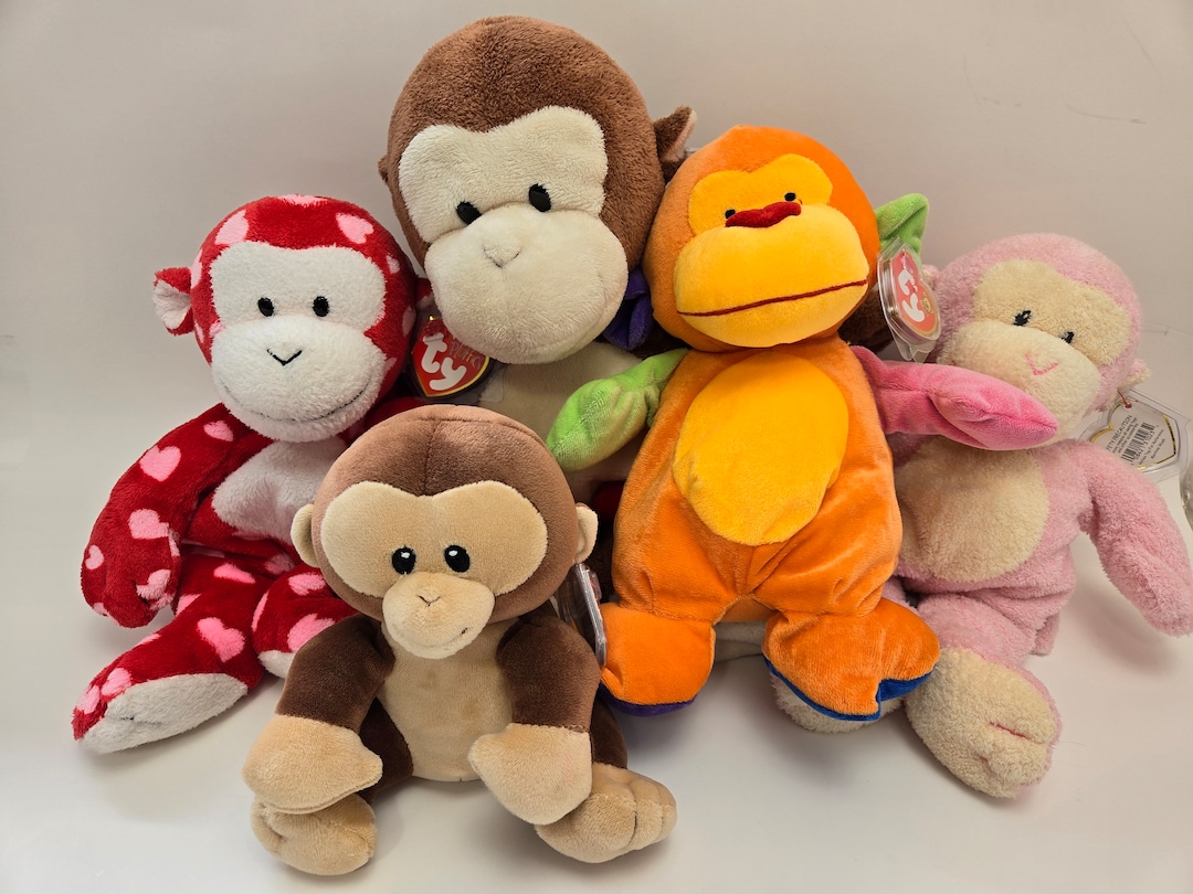 Ty Pluffies Monkeys - Ty Beanie Babies Pluffies Collection (6 Inch ...