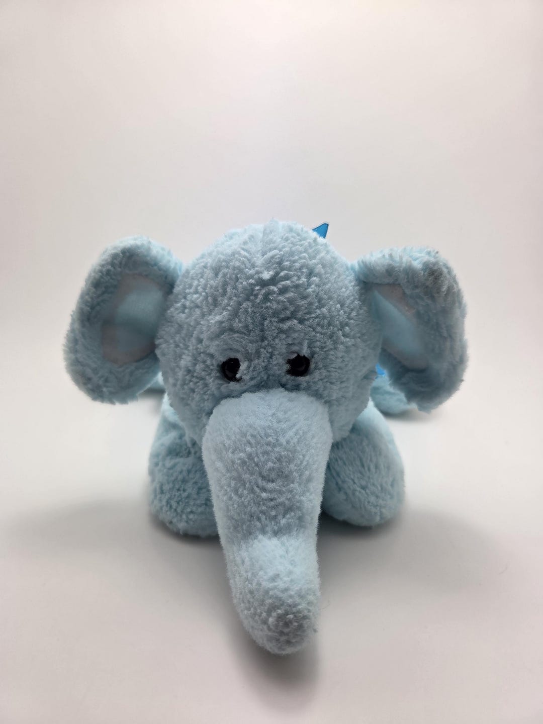 Vintage Baby Ganz Baby Blue Elephant Plush Laying Down Soft Plush With ...