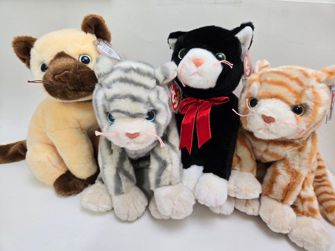 Ty Beanie Buddy Cats - Cat Beanie Buddies (13 Inch) Vintage Beanies - Etsy