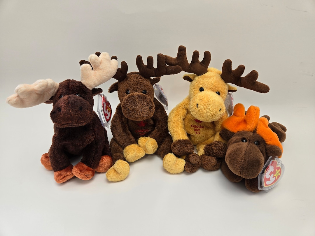 Ty Beanie Baby Moose - Moose Beanie Babies (6 Inch) Vintage Beanies - Etsy