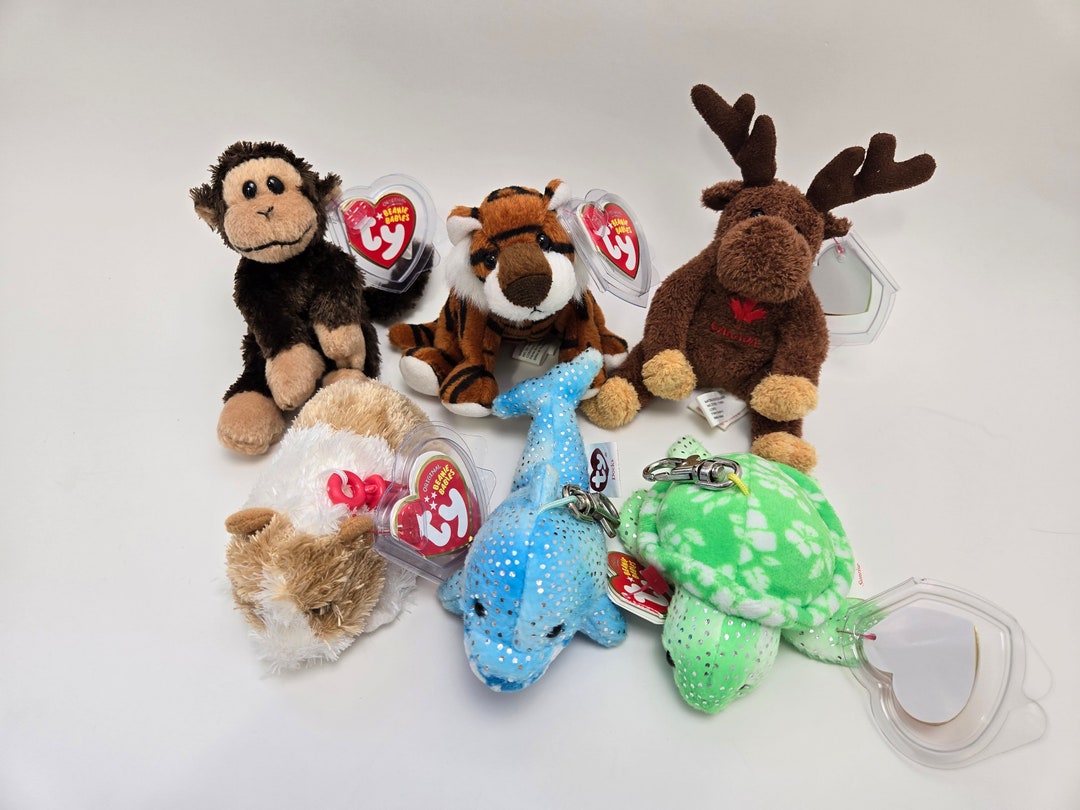 Ty Beanie Babies Key Clips - MISC Animals! (4 Inch) Vintage Beanies - Etsy