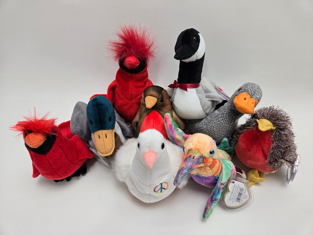 Ty Beanie Baby Birds - Ty Beanie Babies (6 Inch) Vintage Beanies - Etsy