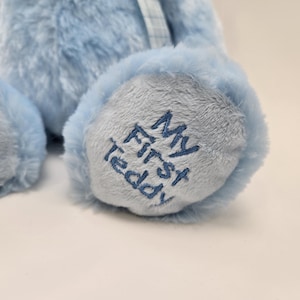 Baby Gund "my First Teddy" the Blue Teddy Bear! Vintage Collectible ...