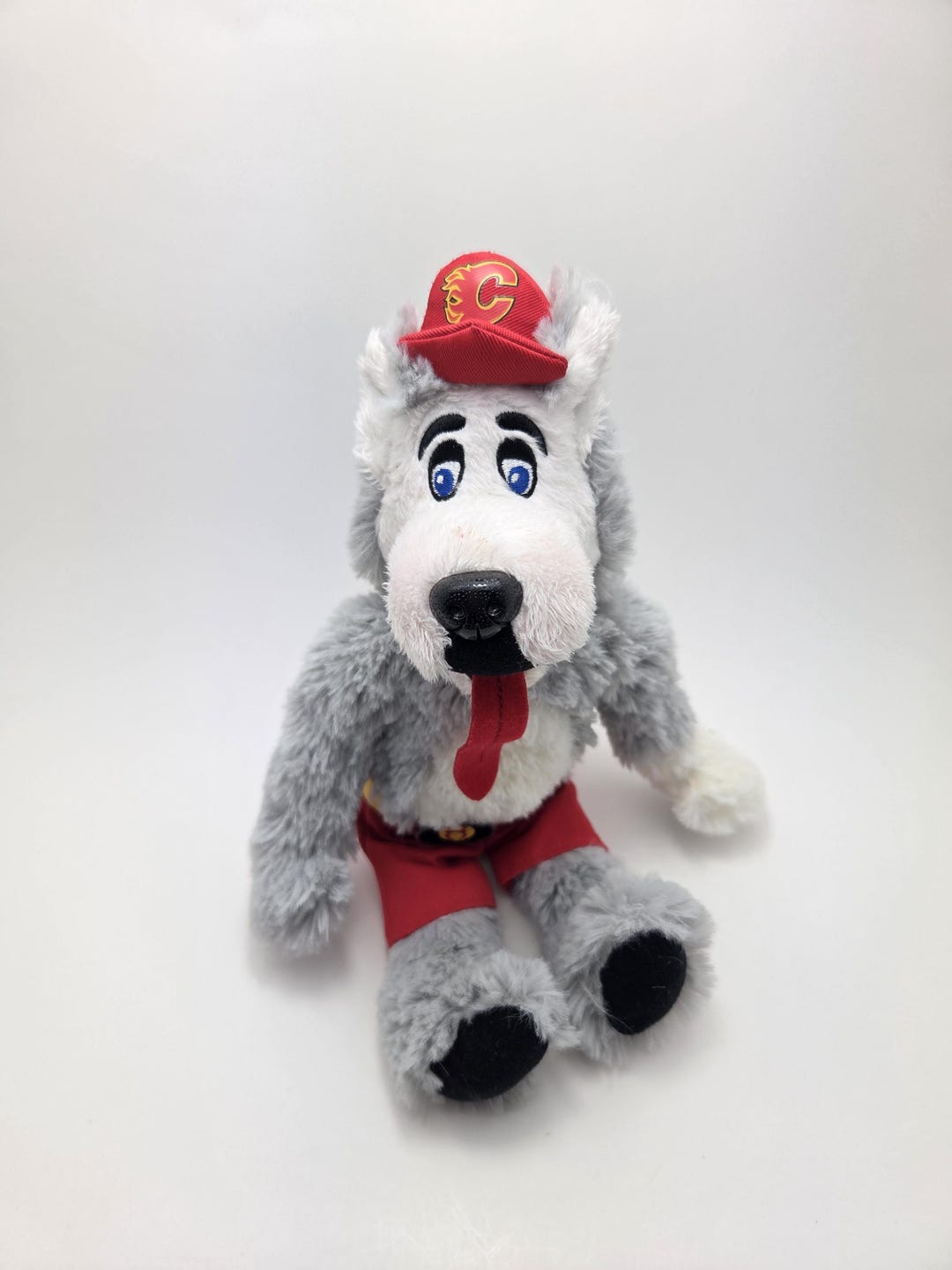 Harvey Hound Dog Plush Calgary Flames Mascot (smaller 10 Inch) - Etsy