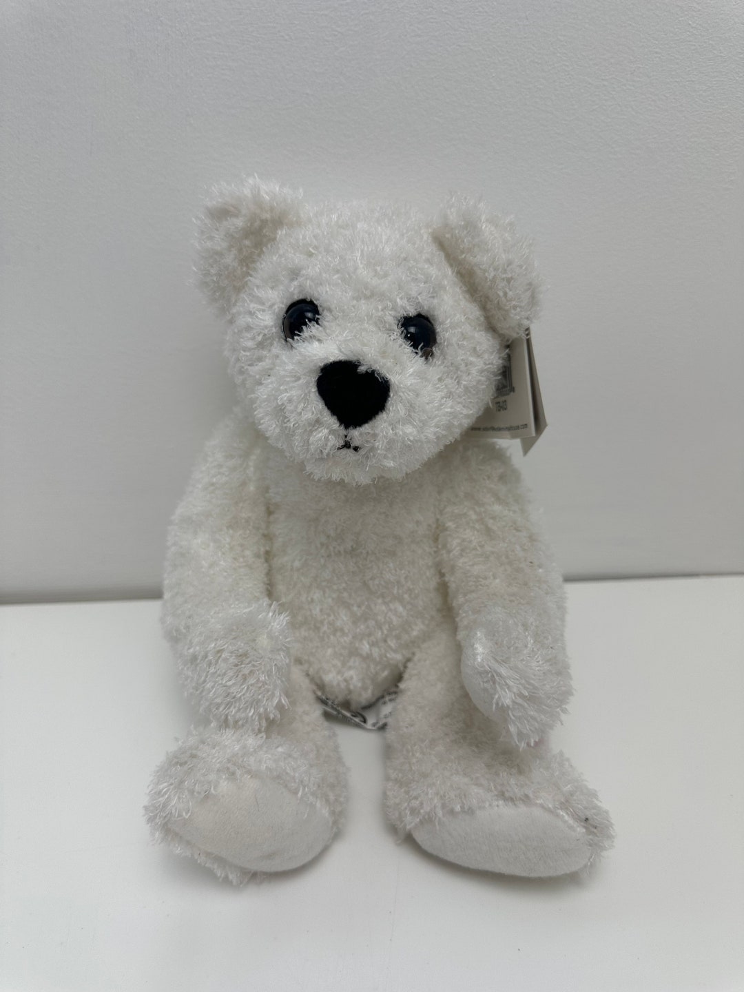 Smittys Stuffed Animal House White Teddy Bear Plush, Vintage ...