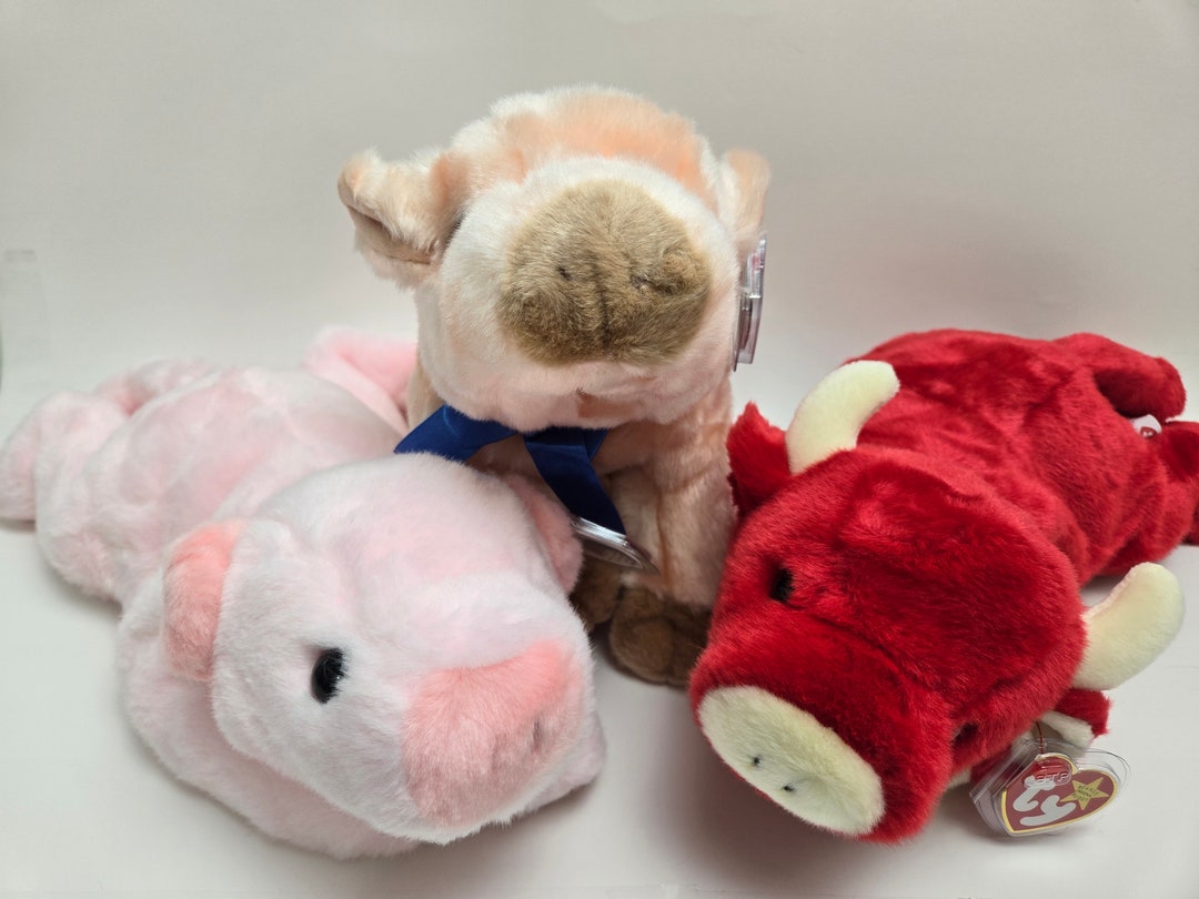 Ty Beanie Buddies - Pigs - Ty Beanie Buddy (12 Inch) Vintage Beanies - Etsy
