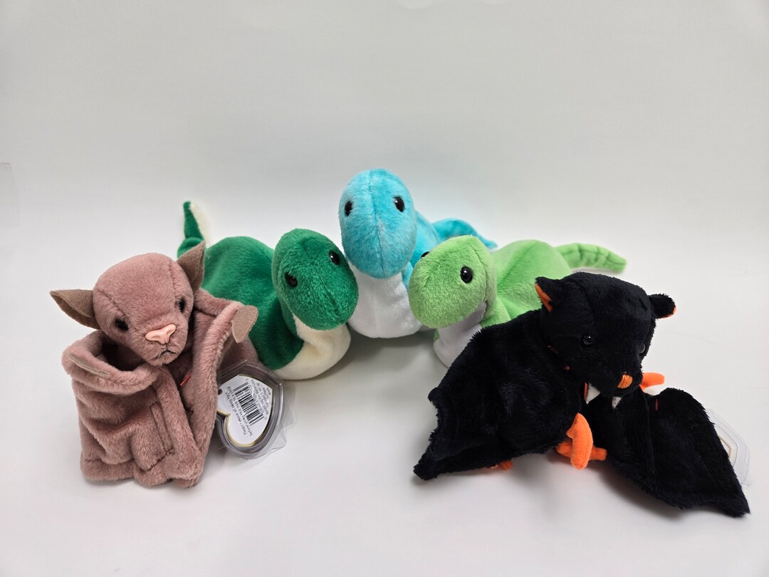 Ty Beanie Baby Lochness Monsters and Bats - Ty Beanie Babies (6 Inch ...