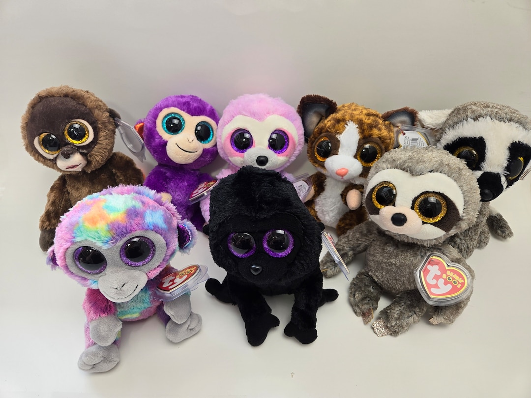 Ty Beanie Boo Monkey Family - Bargain Beanie Boos (6 Inch) Vintage ...