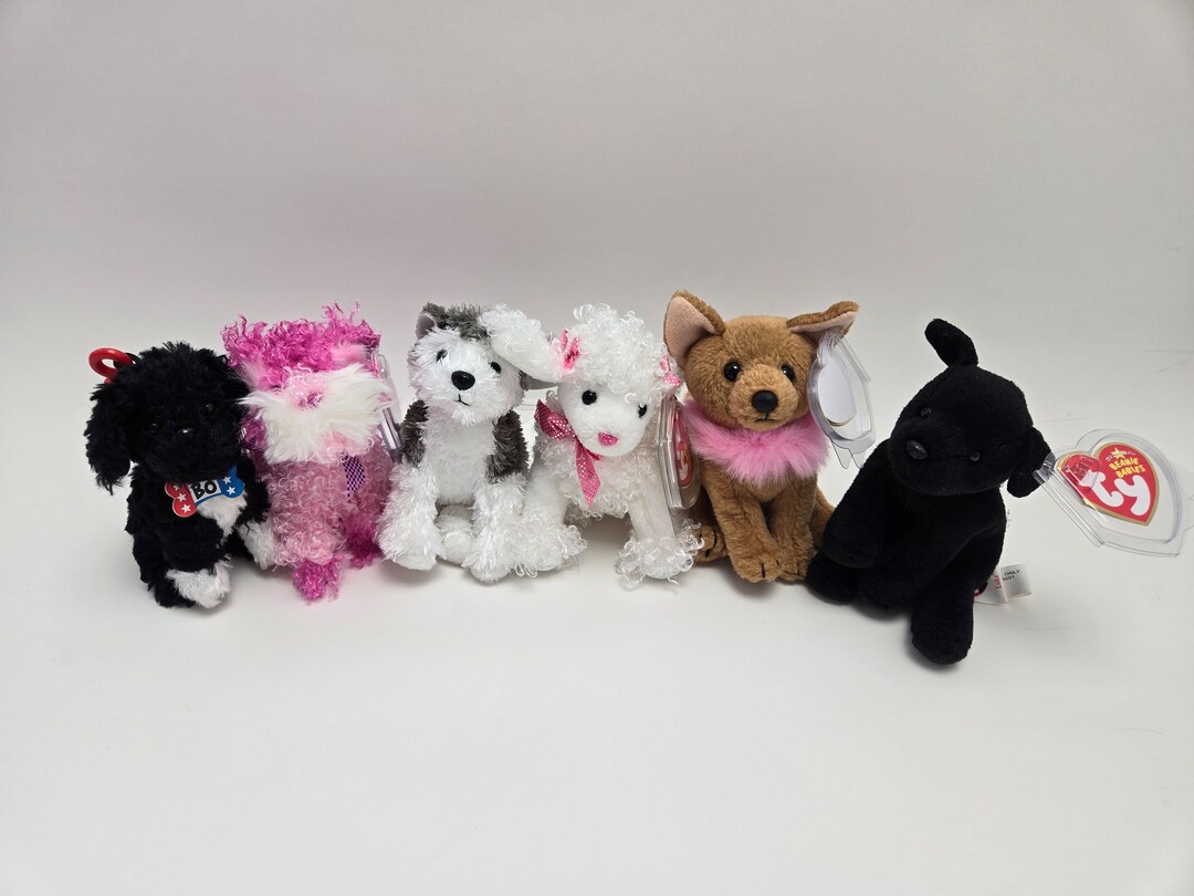 Ty Beanie Babies Key Clips - Dogs! (4 Inch) Vintage Beanies - Etsy UK