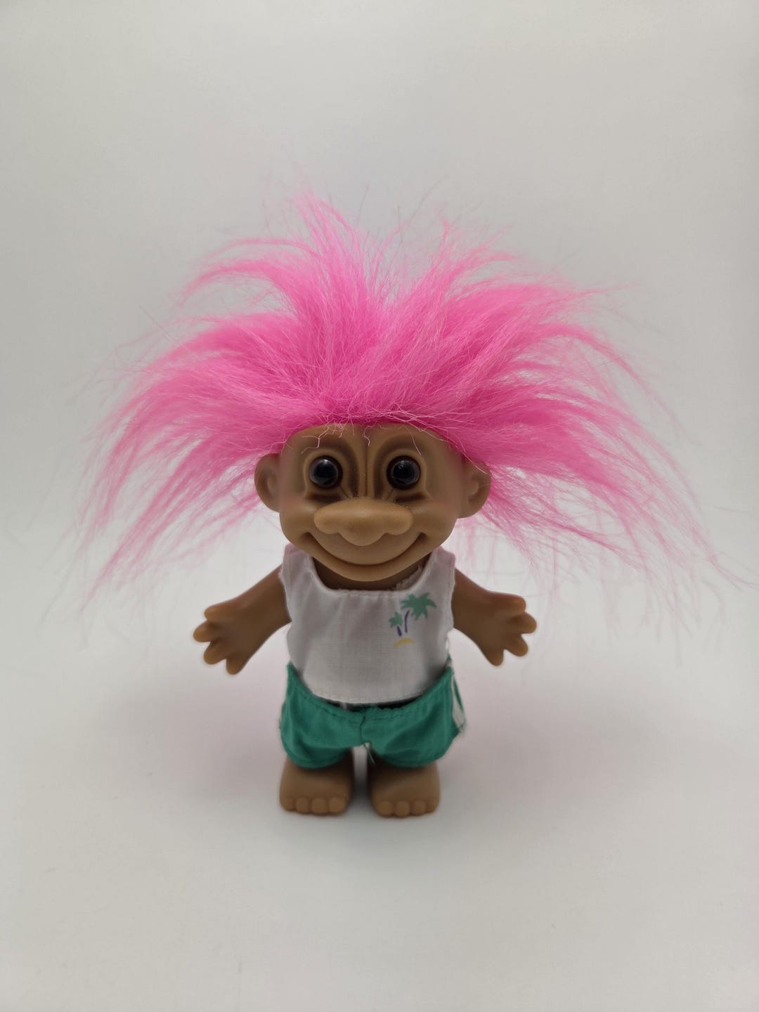 Cute Russ Troll With Pink Hair, 90s Troll, Vintage Collectible (4 Inch ...