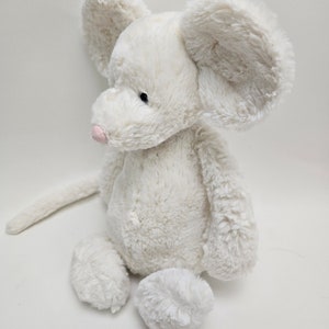 Jellycat Bashful Mouse the White Mouse Plush Collectible Rare and ...