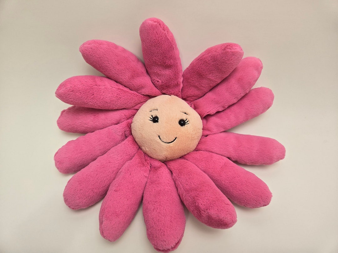 Jellycat Fleury Gerbera Pink Flower New With Tags Collectible (10 Inch ...