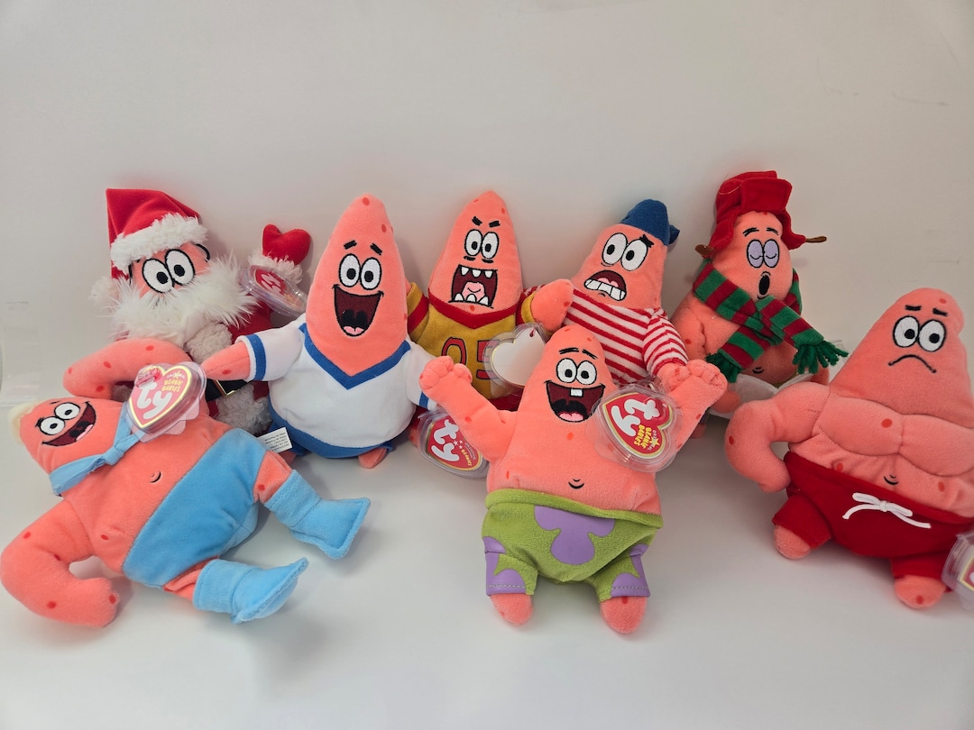 Ty Beanie Babies - Patrick Spongebob Squarepants! (8 Inch) Vintage ...
