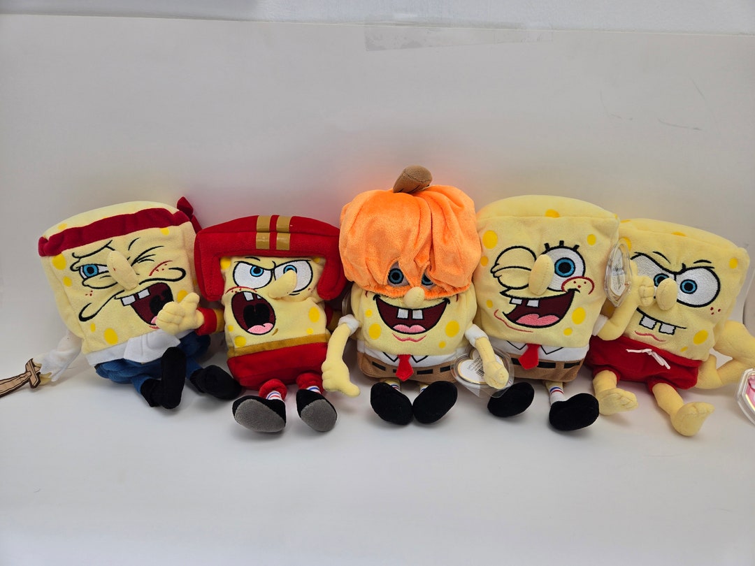 Ty Beanie Babies - Spongebob Squarepants Characters! (8 Inch) Vintage ...
