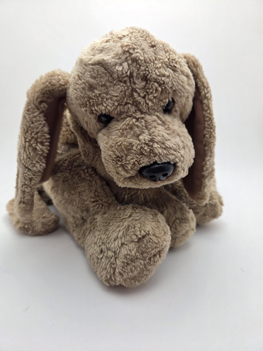 Gund Vintage "puddles" the Tan Dog Red Collar Floppy Under Stuffed ...