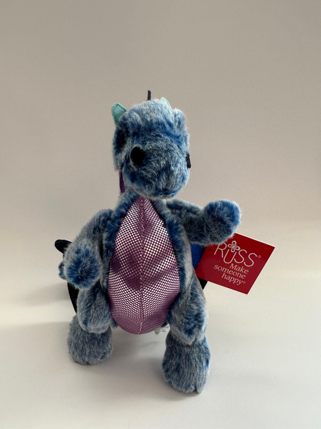 Adorable Russ Blue Dragon, Like New Condition With Hang Tag - 10 Inch ...