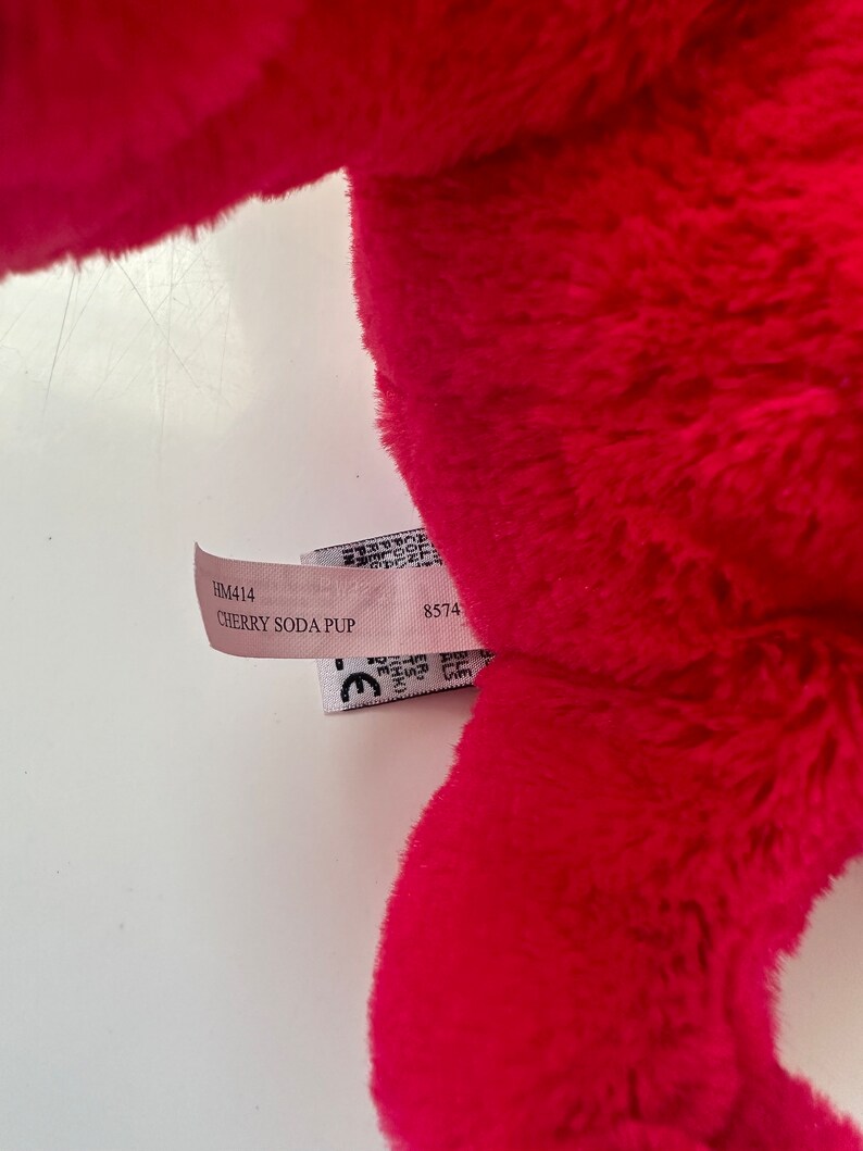 Vintage Webkinz Cherry Soda Pup Red Dog Plush With No Tag, Ganz Plush 9 ...
