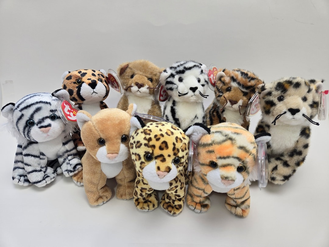Ty Beanie Baby Cats - Wild Cat Beanie Babies (5 Inch) Vintage Beanies ...