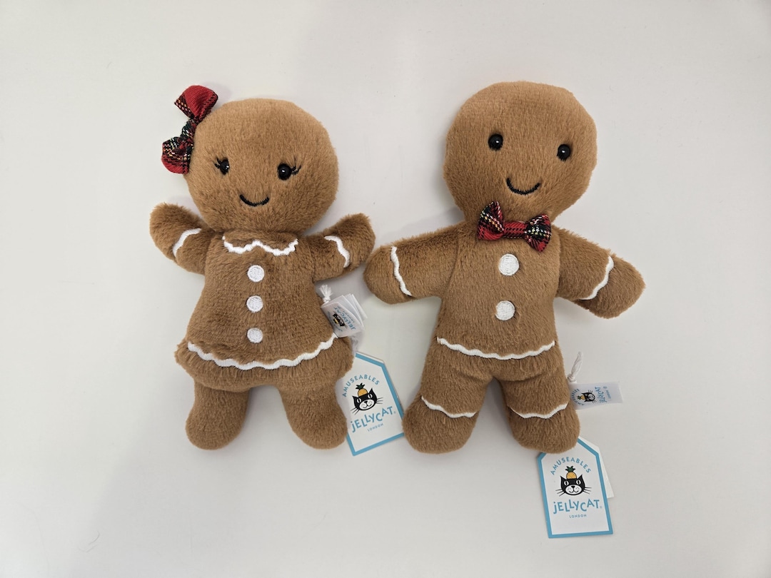 Jellycat Jolly Gingerbread Fred and Ruby * Make Selection (4 Inch) - Etsy