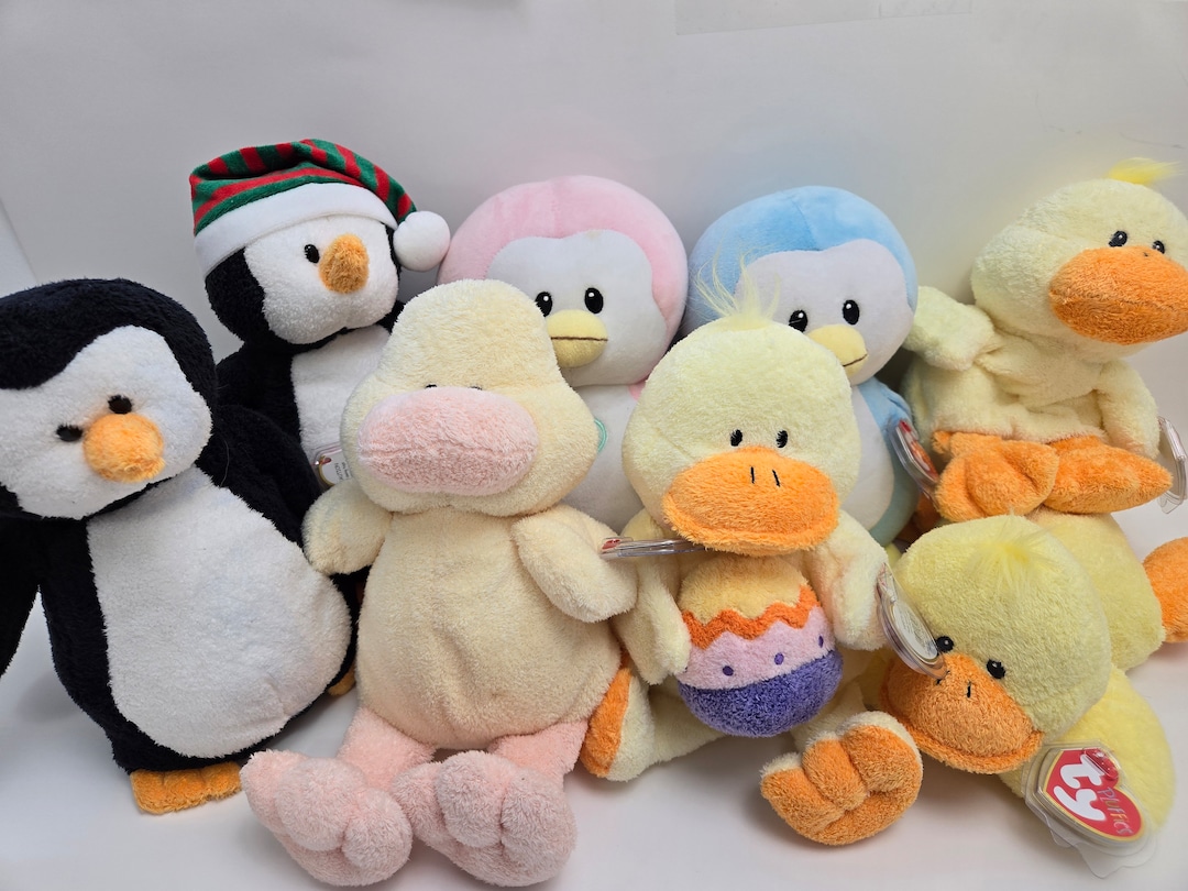 Ty Pluffies Ducks & Penguins - Ty Beanie Babies Pluffies Collection (8 ...