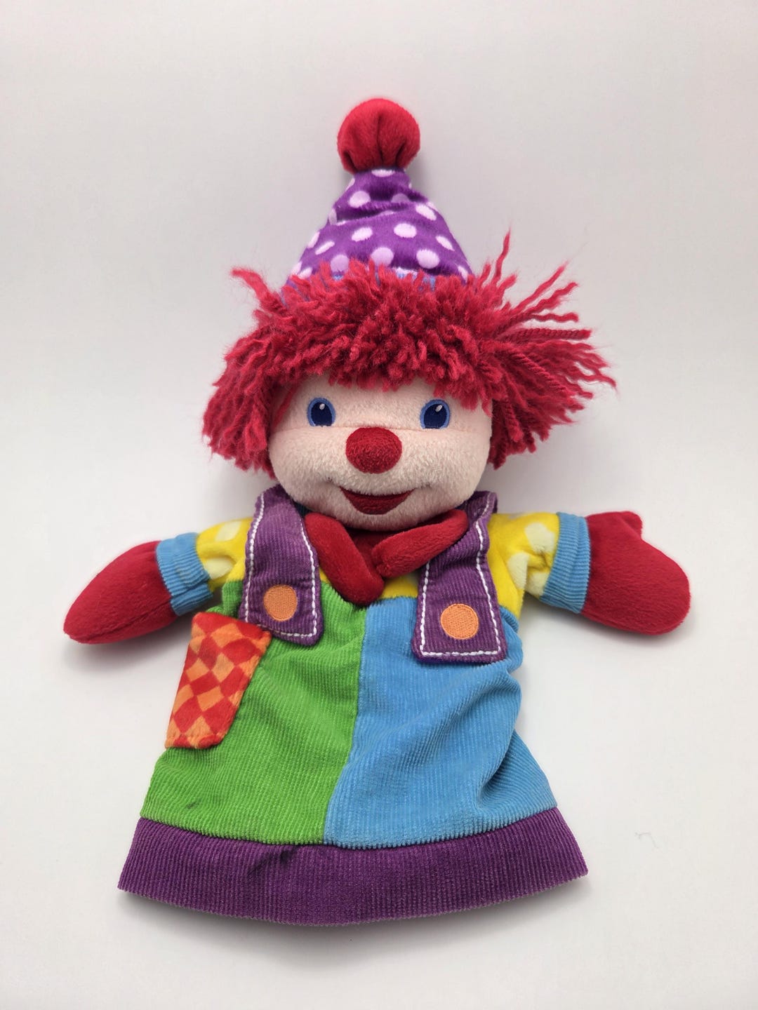 Gymboree Vintage Clown Puppet Plush. Vintage Collectible Plush! (8 Inch ...