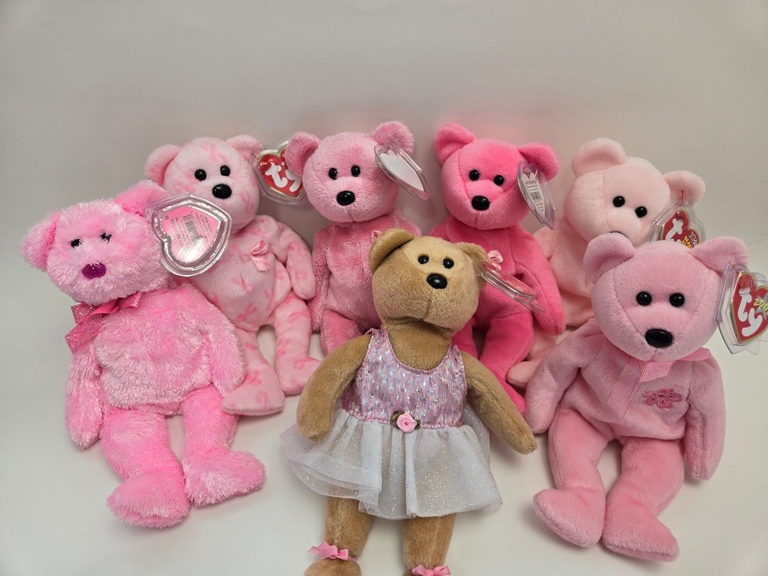 Ty Beanie Baby Pink Bears - Ty Beanie Babies (8 Inch) Vintage Beanies ...