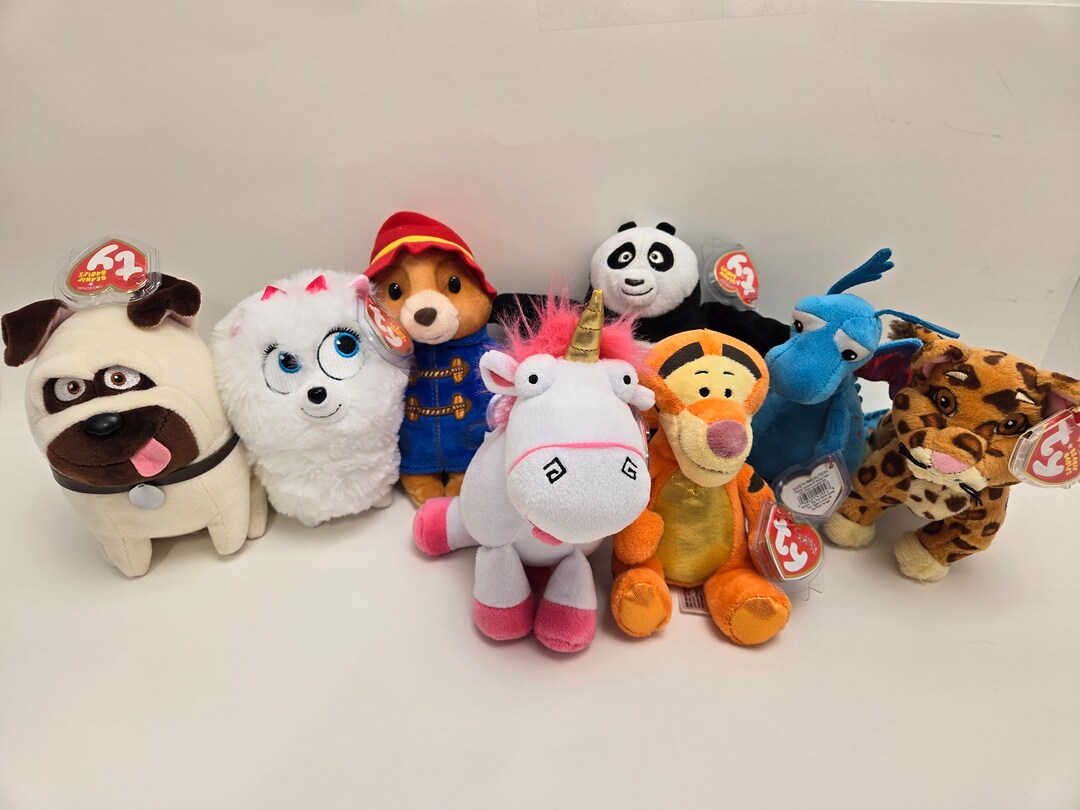 Ty Beanie Babies - Tv & Movie Characters MISC! (6 Inch) Vintage Beanies ...