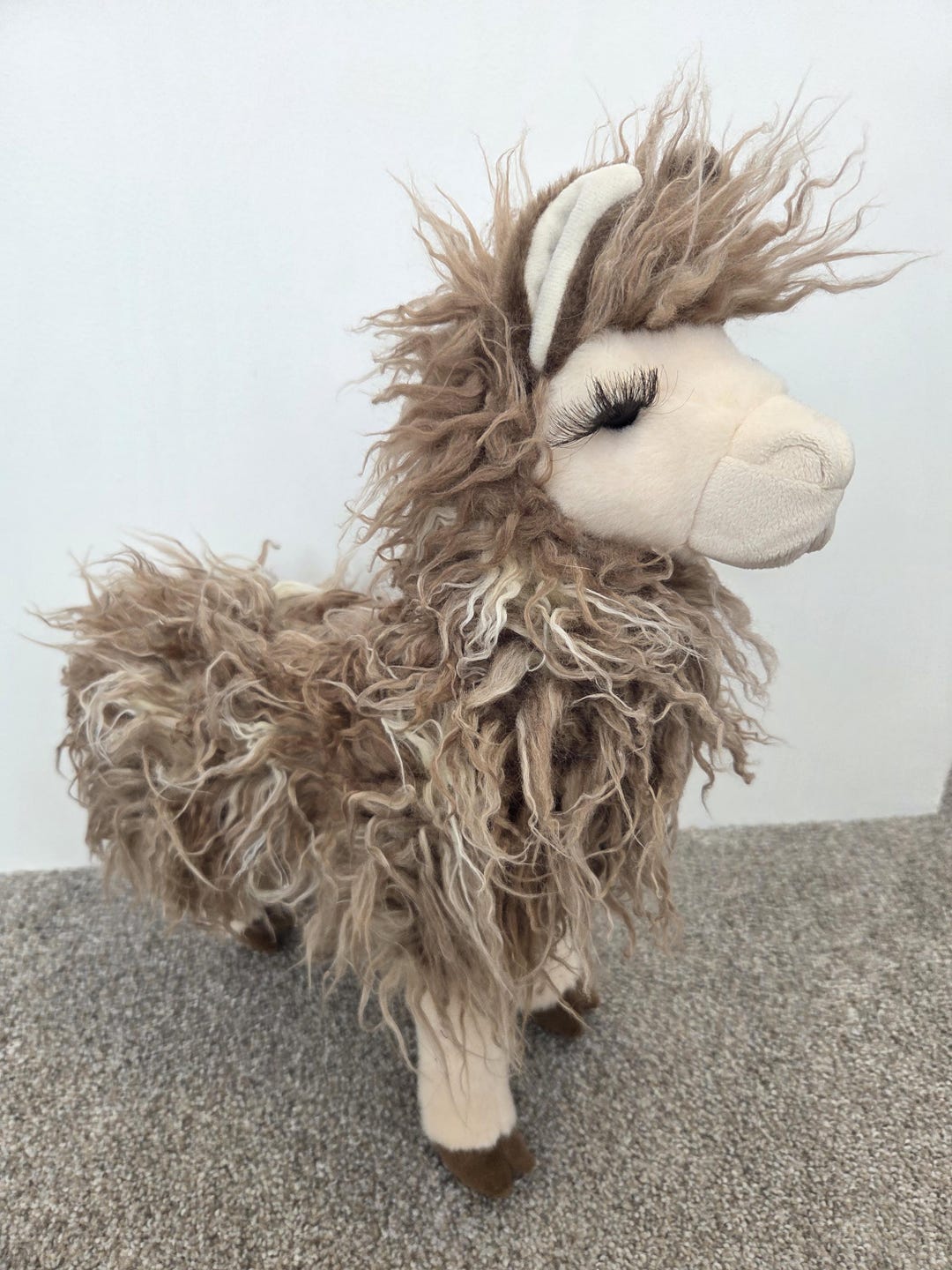 Douglas Lance the Llama Eyelashes Standing, Douglas Plush (15 Inch) - Etsy