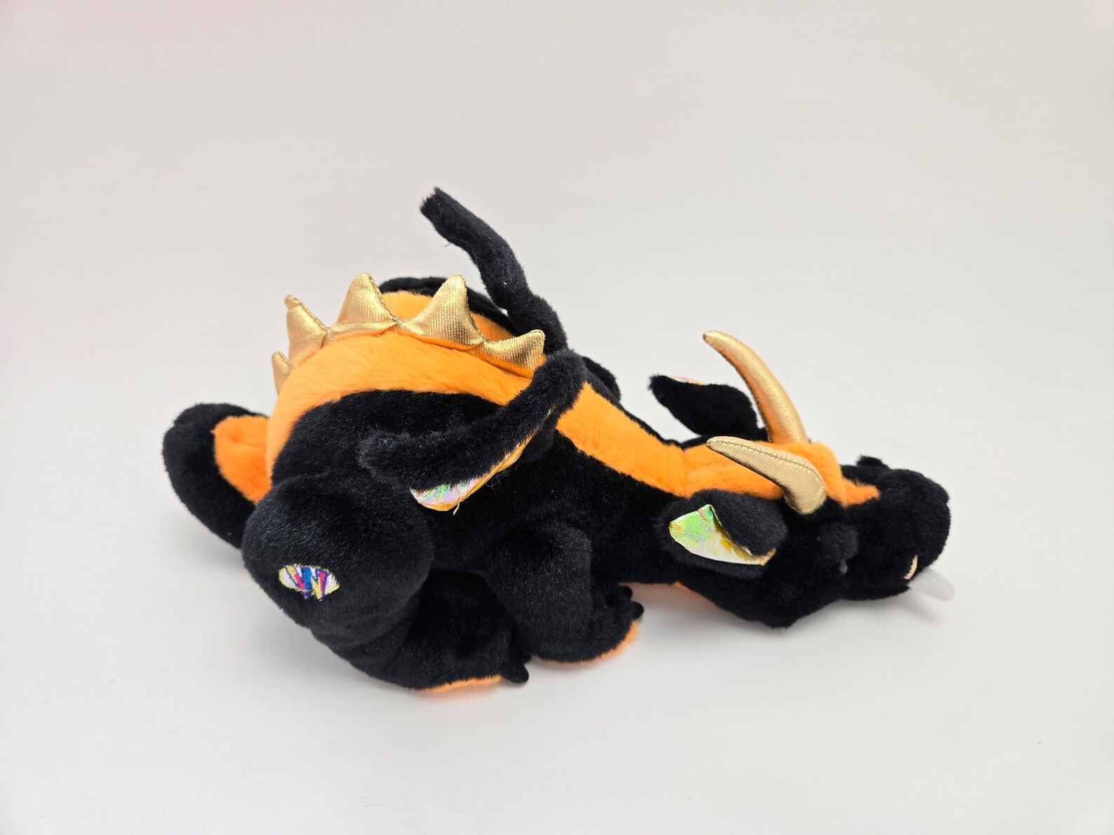 Vintage Webkinz “lava Dragon” the Black Dragon Plush With No Tag/code ...
