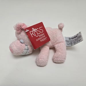 Russ Plush Grinnies the Smiling Pig, Big Smile, New With Tags (5 Inch ...