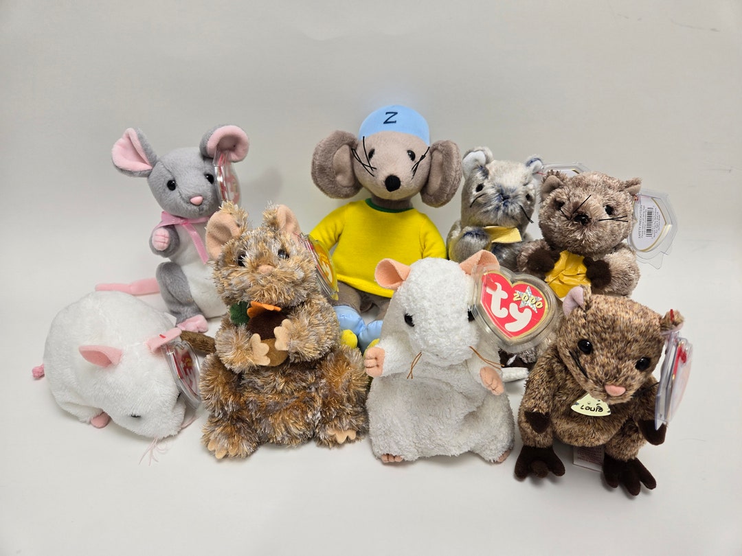 Ty Beanie Baby Mice - Mouse Beanie Babies (6 Inch) Vintage Beanies - Etsy